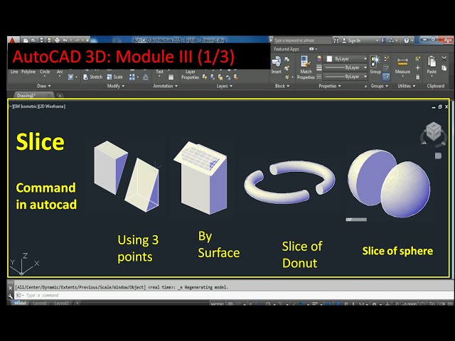 فیلم آموزشی: نحوه استفاده از دستور slice در اتوکد، برش هر شی 3 بعدی توسط یک هواپیما - فیلم های اتوکد