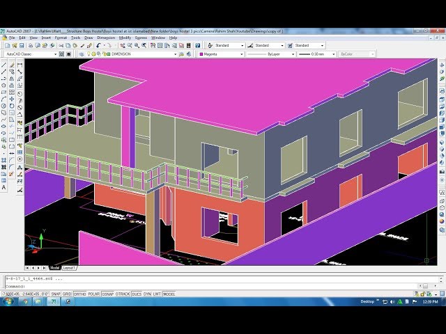 فیلم آموزشی: اتوکد 3d | آموزش اتوکد سه بعدی | فیلم های مهندسی عمران - فیلم های اتوکد