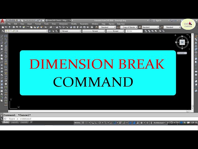 فیلم آموزشی: دستور dimension break در اتوکد (آموزش کامل) | دستور dimbreak | دستور منوی ابعاد ...