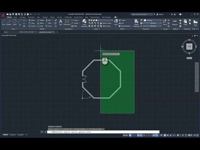 فیلم آموزشی: قرار دادن فایل های dwg autocad 2d در inventor با زیرنویس فارسی - فیلم های اتوکد