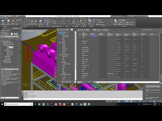 فیلم آموزشی: autocad plant 3d - نحوه جستجوی تجهیزات با شماره برچسب - فیلم های اتوکد