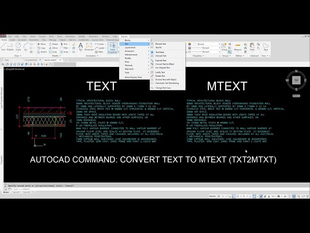 فیلم آموزشی: دستور autocad: تبدیل متن به mtext (txt2mtxt) | آموزش اتوکد | نکات و ترفندها با ...