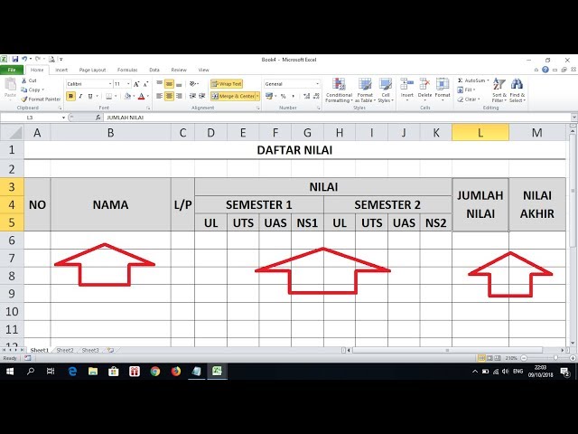 فیلم آموزشی: Cara Membuat Format Tabel Daftar Nilai di Excel - فیلم های ... فیلم آموزشی: Cara Membuat Format Tabel Daftar Nilai di Excel - فیلم های ...