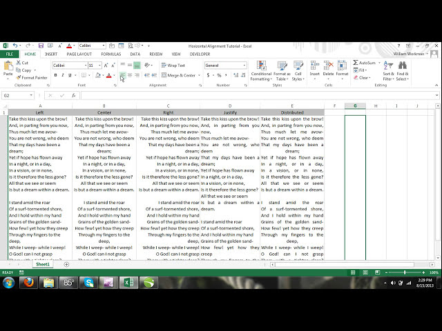 فیلم آموزشی: Excel For Noobs قسمت 43: تراز افقی متن به چپ به راست توجیه ... فیلم آموزشی: Excel For Noobs قسمت 43: تراز افقی متن به چپ به راست توجیه ...