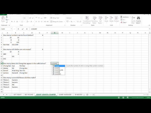 فیلم آموزشی: IGCSE ICT cheatsheet توابع اکسل - فیلم های آموزش اکسل Excel
