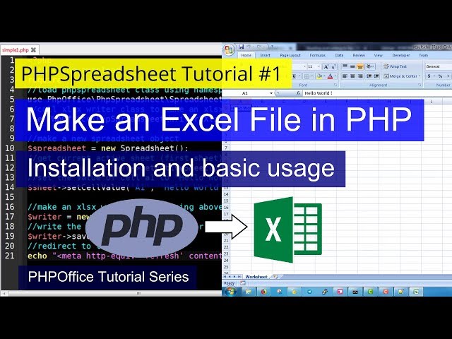 فیلم آموزشی: نصب PHPSpreadsheet و استفاده اولیه | ساخت فایل اکسل در PHP | آموزش PHPSpreadsheet ...