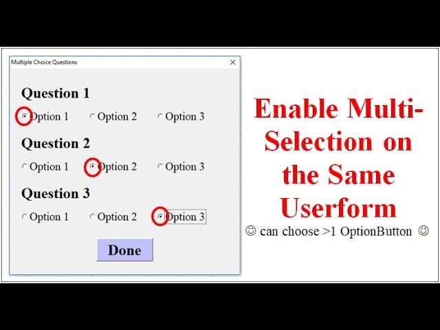 فیلم آموزشی Excel Vba Userform با سوالات چند گزینه ای با زیرنویس فارسی فیلم های آموزش اکسل