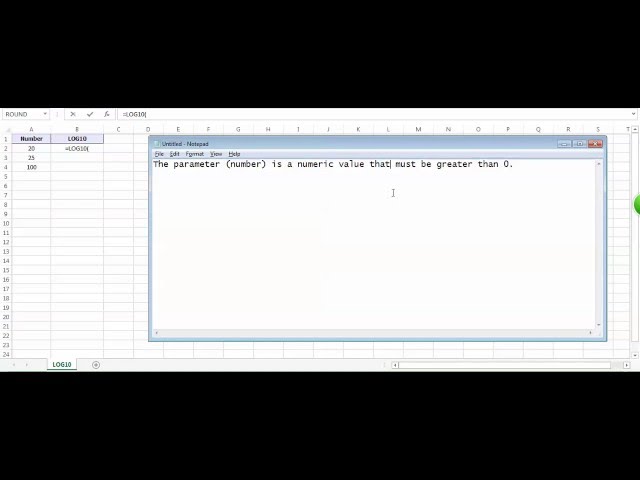 فیلم آموزشی: عملکرد Excel LOG10 - نحوه استفاده از تابع LOG10 - فیلم های ...