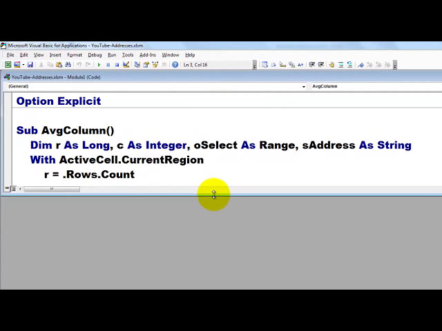 فیلم آموزشی استفاده از آدرس سلول در Excel Vba با زیرنویس فارسی فیلم