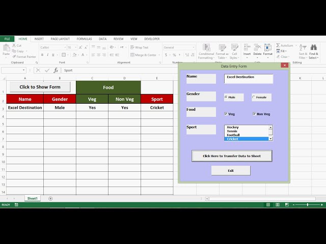 فیلم آموزشی Excel Vba Tutorial 15 Userform با Textbox، Checkbox، Listbox، Option Button و