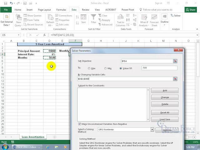 فیلم آموزشی: Microsoft Excel 2016: Solver با زیرنویس فارسی - فیلم های آموزش اکسل Excel