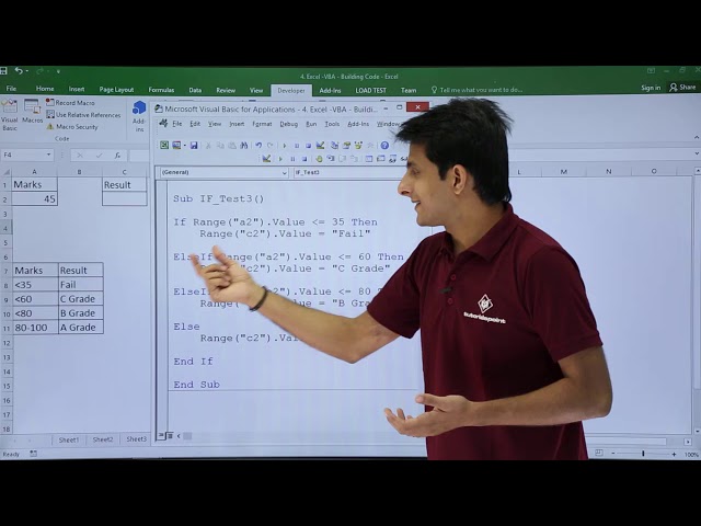 فیلم آموزشی Excel Vba بیانیه If Elseif Else فیلم های آموزش اکسل Excel