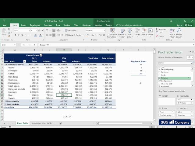 فیلم آموزشی: نحوه استفاده از GETPIVOTDATA در Excel 2016: Pivot Tables Excel 2016 با زیرنویس ...
