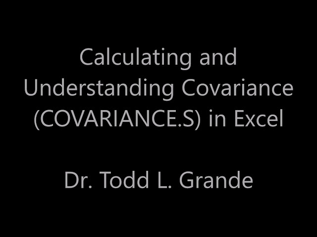 فیلم آموزشی: محاسبه و درک کوواریانس (COVARIANCE.S) در اکسل با زیرنویس فارسی - فیلم های آموزش ...