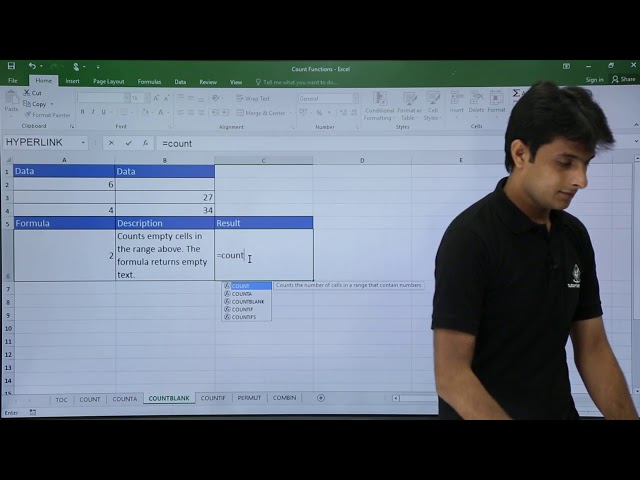 فیلم آموزشی: MS Excel - تعداد توابع - فیلم های آموزش اکسل Excel
