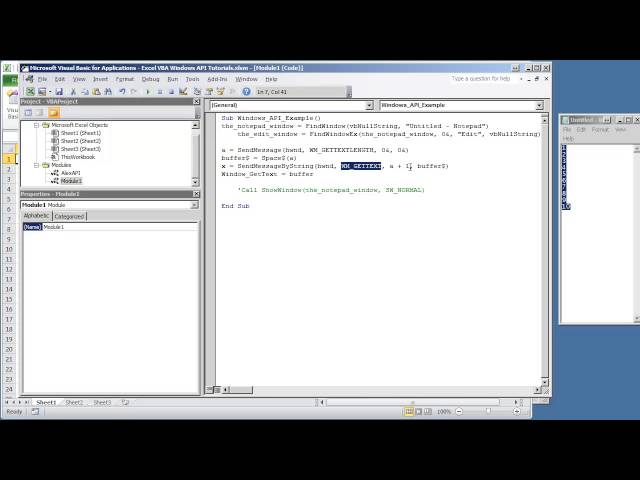 فیلم آموزشی Vba Excel Windows Api V107 نحوه گرفتن متن پنجره از یک برنامه دیگر با زیرنویس
