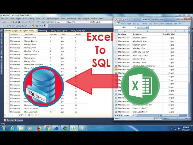فیلم آموزشی: آپلود داده ها از Excel به SQL Server در ASP.Net c#. یادگیری سریع - فیلم های آموزش ...