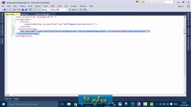 فیلم آموزش Load کردن داده از دیتابیس Mysql درون Datagridview با سی شارپ C آموزش سی شارپ C 5774