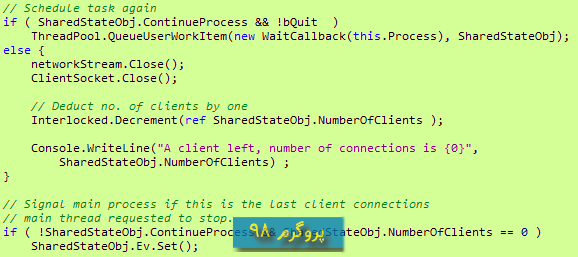 دانلود سورس کد پروژه TCP Server مولتی ترید (Multi-threaded) در سی شارپ #C - آموزش سی شارپ c#.net ...