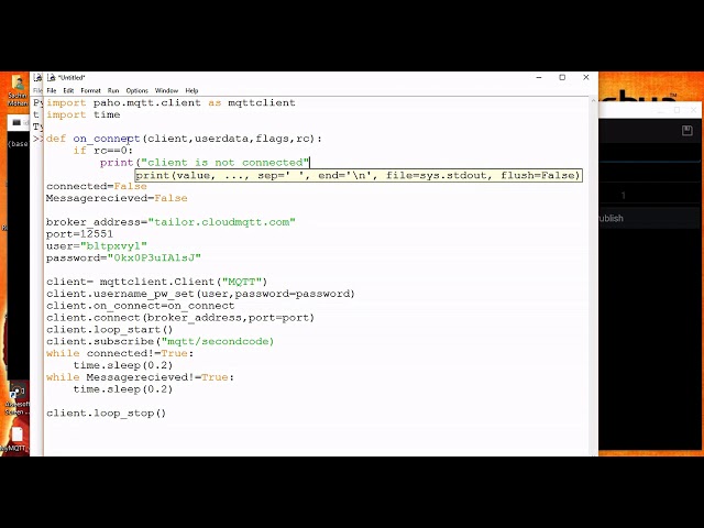 فیلم آموزشی: MQTT Tutorial 8 - Paho Python MQTT Client-Subscribe with ... فیلم آموزشی: MQTT Tutorial 8 - Paho Python MQTT Client-Subscribe with ...