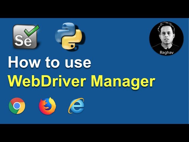 فیلم آموزشی Selenium Python نحوه استفاده از Webdriver Manager با زیرنویس فارسی فیلمهای Python