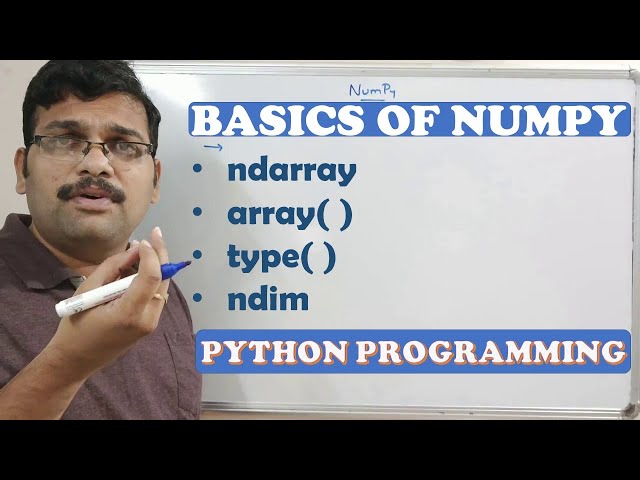 فیلم آموزشی: مبانی NUMPY (ایجاد ndarray) - برنامه نویسی پایتون - فیلمهای python | ویدئو های ...