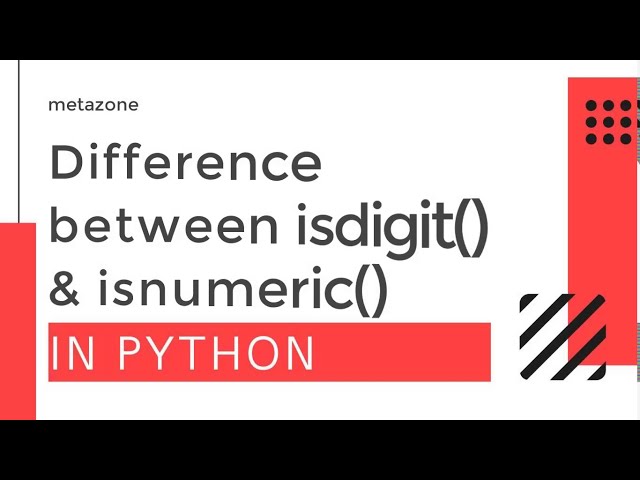 فیلم آموزشی: تفاوت بین isdigit() و isnumeric() در پایتون | نیرج شارما - فیلمهای python | ویدئو ...