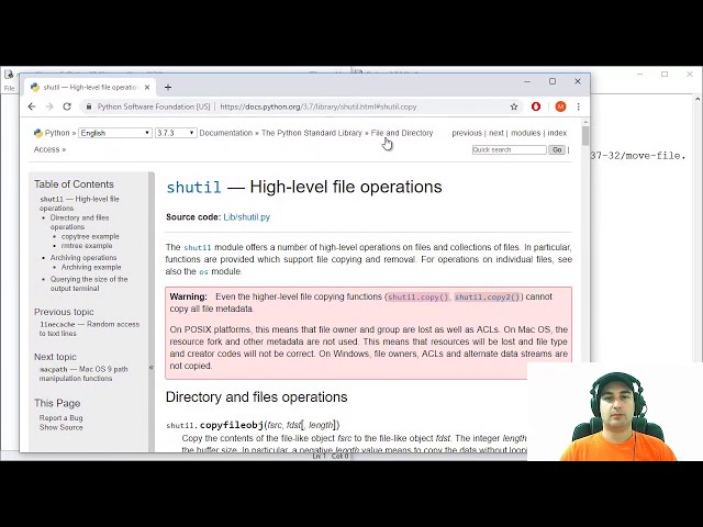 فیلم آموزشی انتقال فایل به پوشه دیگر Python فیلمهای Python ویدئو