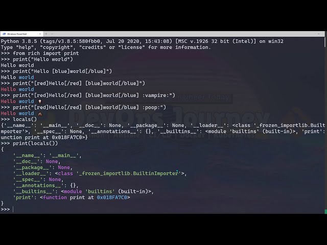 فیلم آموزشی Python Rich بهترین راه برای افزودن رنگ ها، ایموجی ها 
