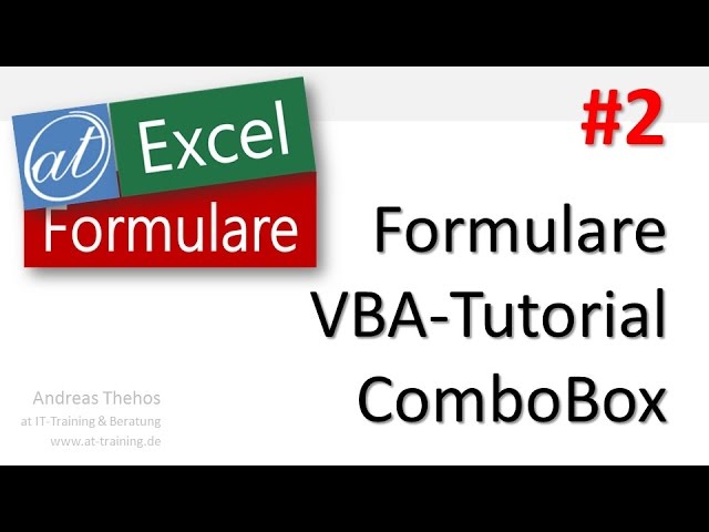 فیلم آموزشی: Excel # 291 - VBA Tutorial - Formulare 2 - ComboBox - فیلم های آموزش اکسل Excel