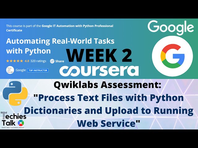 فیلم آموزشی: خودکارسازی وظایف دنیای واقعی با Python WEEK 2 Qwiklabs ...