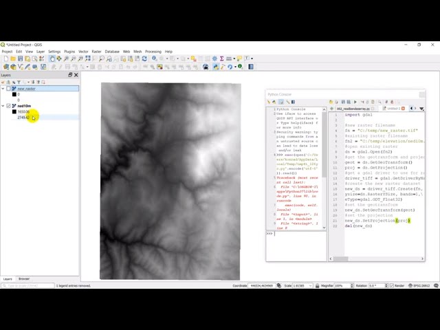 فیلم آموزشی Python Gis ایجاد یک Raster Gdal با زیرنویس فارسی فیلمهای Python ویدئو های