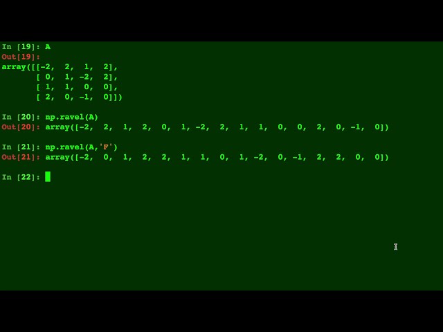 فیلم آموزشی آموزش Python Numpy نحوه استفاده از Npravel با زیرنویس فارسی فیلمهای Python 