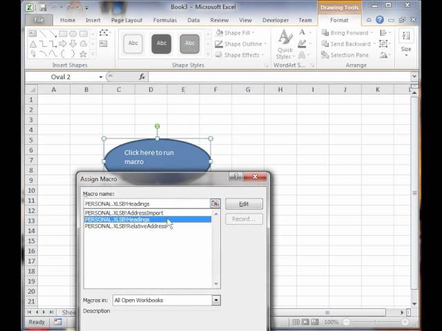 فیلم آموزشی: Excel 2010 VBA Tutorial 4: یک ماکرو به تصویر اختصاص دهید با زیرنویس فارسی - فیلم ...