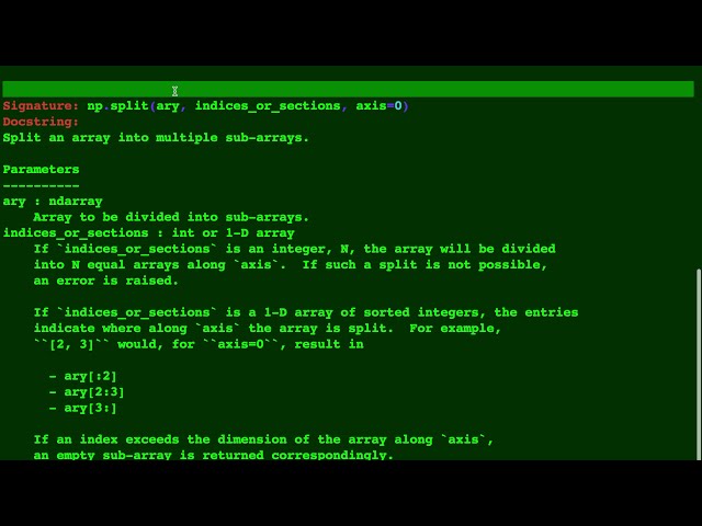فیلم آموزشی Python Numpy Tutorial Split Array با زیرنویس فارسی فیلمهای Python ویدئو های