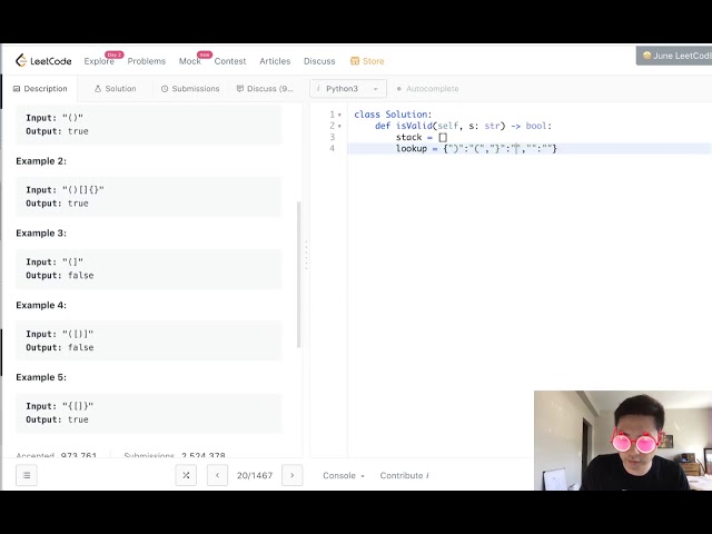 فیلم آموزشی Leetcode پرانتز معتبر Python با زیرنویس فارسی فیلمهای Python ویدئو های