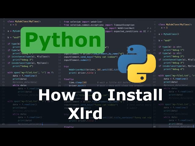 فیلم آموزشی Python نحوه نصب Xlrd با زیرنویس فارسی فیلمهای Python