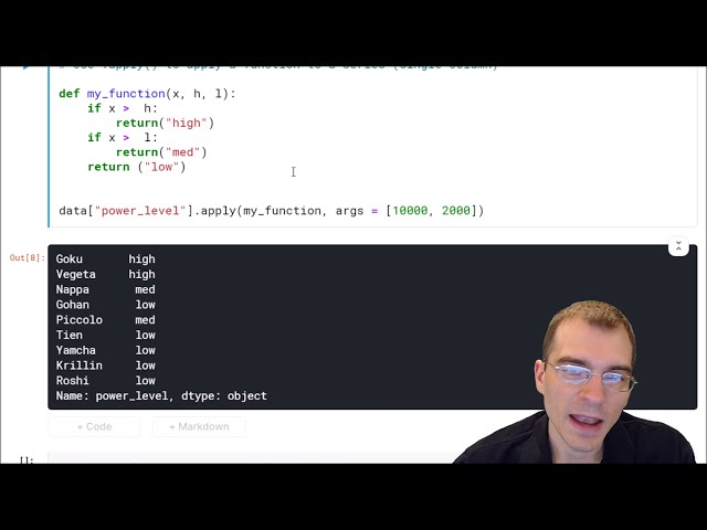 فیلم آموزشی نحوه استفاده از Application در Pandas Python فیلمهای Python ویدئو های آموزش