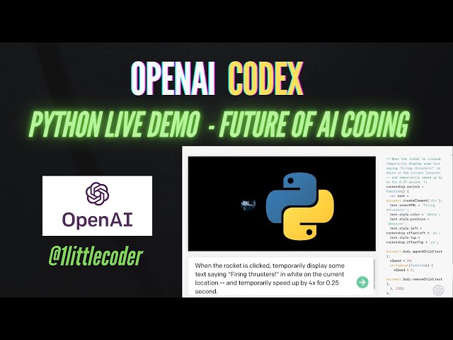 فیلم آموزشی: OpenAI Codex - Python Live Demo - آینده کدنویسی AI - فیلمهای python | ویدئو های ...