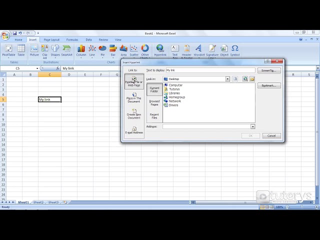 فیلم آموزشی چگونه با Excel 2007 یک هایپرلینک وارد کنیم؟ فیلم های