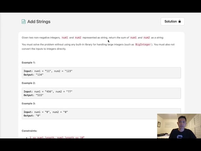 فیلم آموزشی Leetcode افزودن رشته ها Python با زیرنویس فارسی فیلمهای Python ویدئو های 