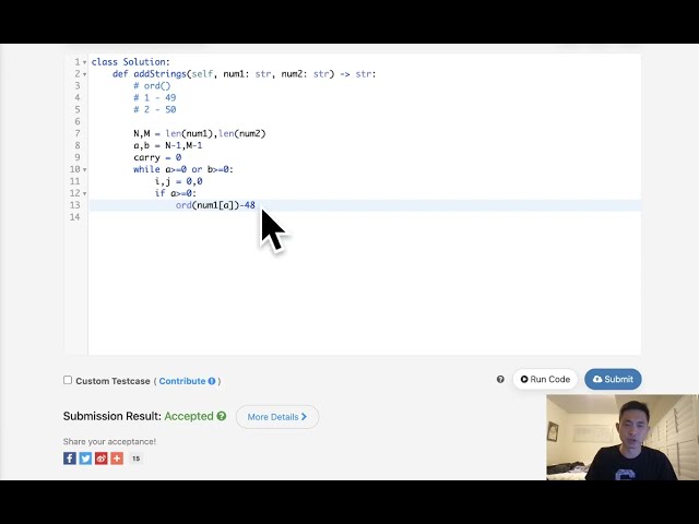 فیلم آموزشی Leetcode افزودن رشته ها Python با زیرنویس فارسی فیلمهای Python ویدئو های 