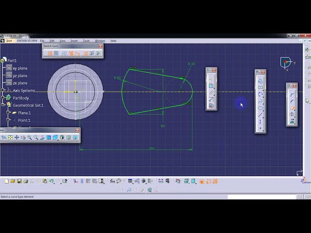 فیلم آموزشی: #CATIA V5 PART DESIGN 23 CRANE HOOK MODELING #Crane hook catia v5 #catia v5 hook ...