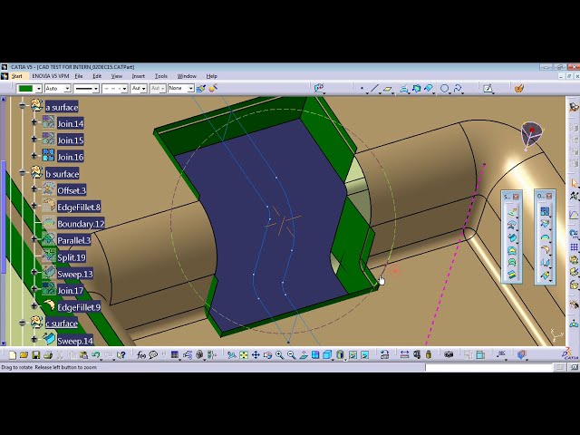 فیلم آموزشی: CATIA V5 CLOSE VOLUME MASTER SECTION - فیلم های آموزش نرم افزارهای مهندسی و طراحی