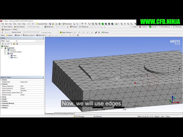 فیلم آموزشی: #ANSYS MESHING - Pinch - Basic Tutorial 14 - فیلم های آموزش نرم افزارهای مهندسی و طراحی