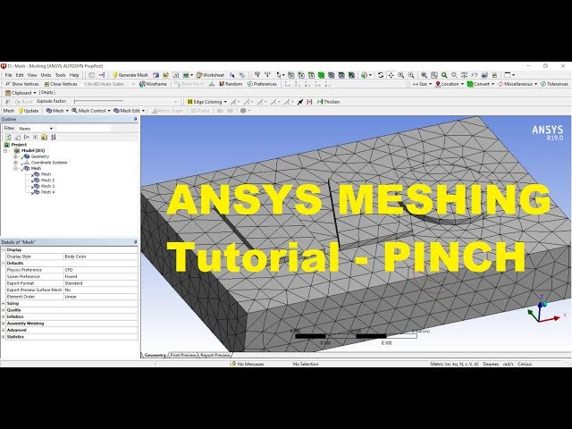 فیلم آموزشی: #ANSYS MESHING - Pinch - Basic Tutorial 14 - فیلم های آموزش نرم افزارهای مهندسی و طراحی