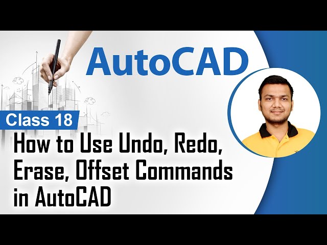 فیلم آموزشی: نحوه استفاده از دستورات undo، redo، erase، offset در اتوکد ...