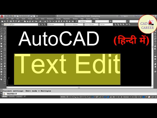 فیلم آموزشی: ویرایش متن در اتوکد || دستور ddedit در اتوکد || ویرایش در ...