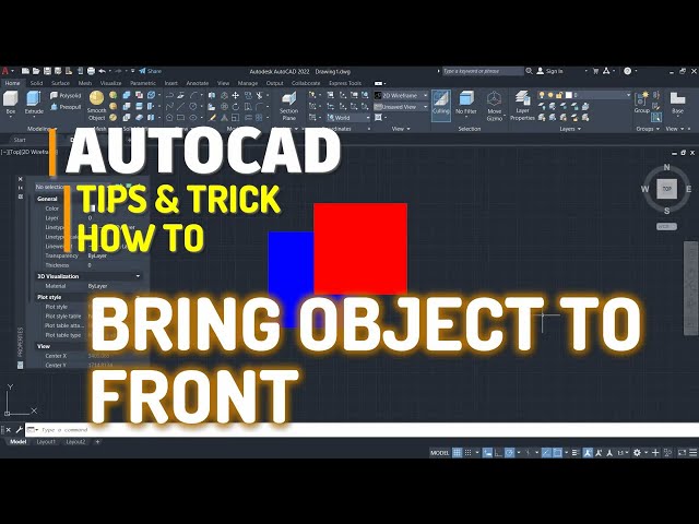فیلم آموزشی: آموزش اتوکد نحوه آوردن آبجکت به جلو با زیرنویس فارسی ...