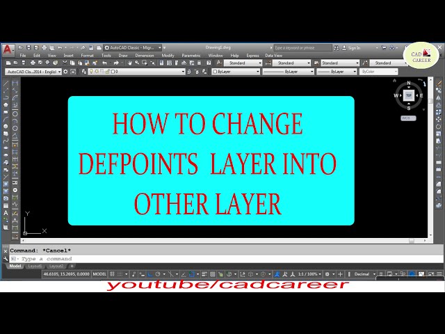 فیلم آموزشی: لایه autocad defpoints به لایه دیگر autocad تبدیل می شود ...